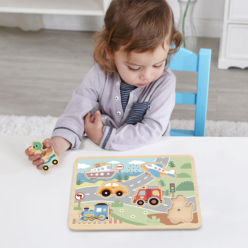 Rompecabezas Con Sonidos de Vehículos | Moments Kids PTY