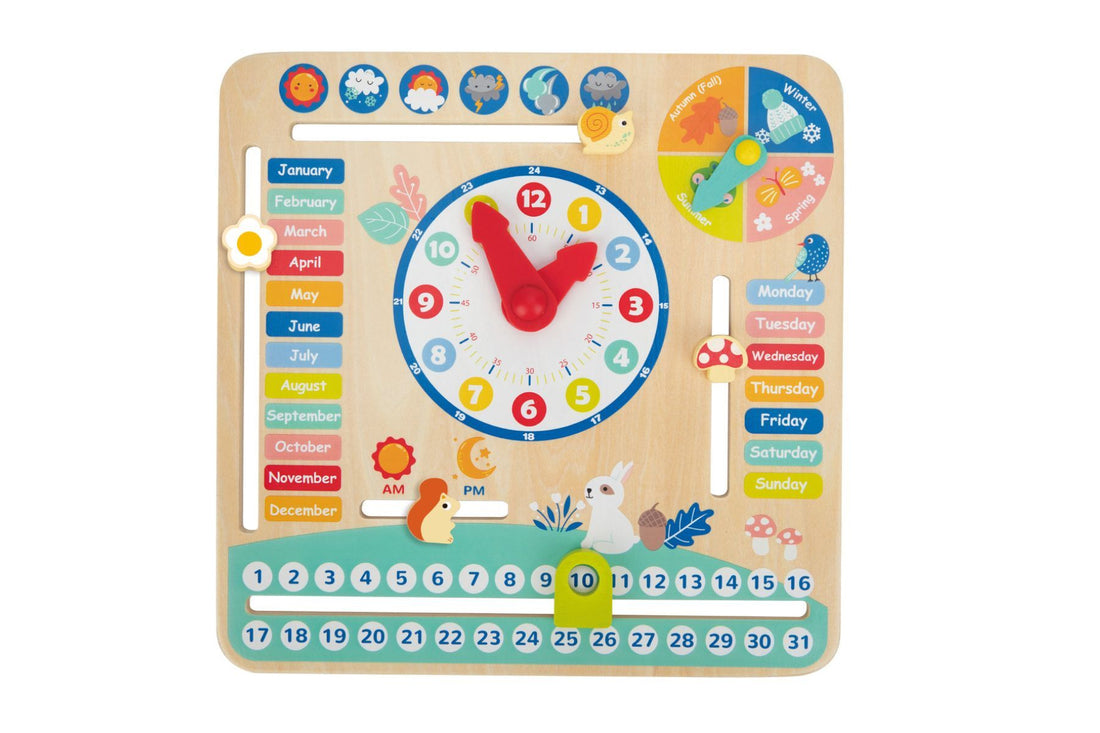 Calendario Educativo de Madera - Mi Primer Calendario | Moments Kids PTY