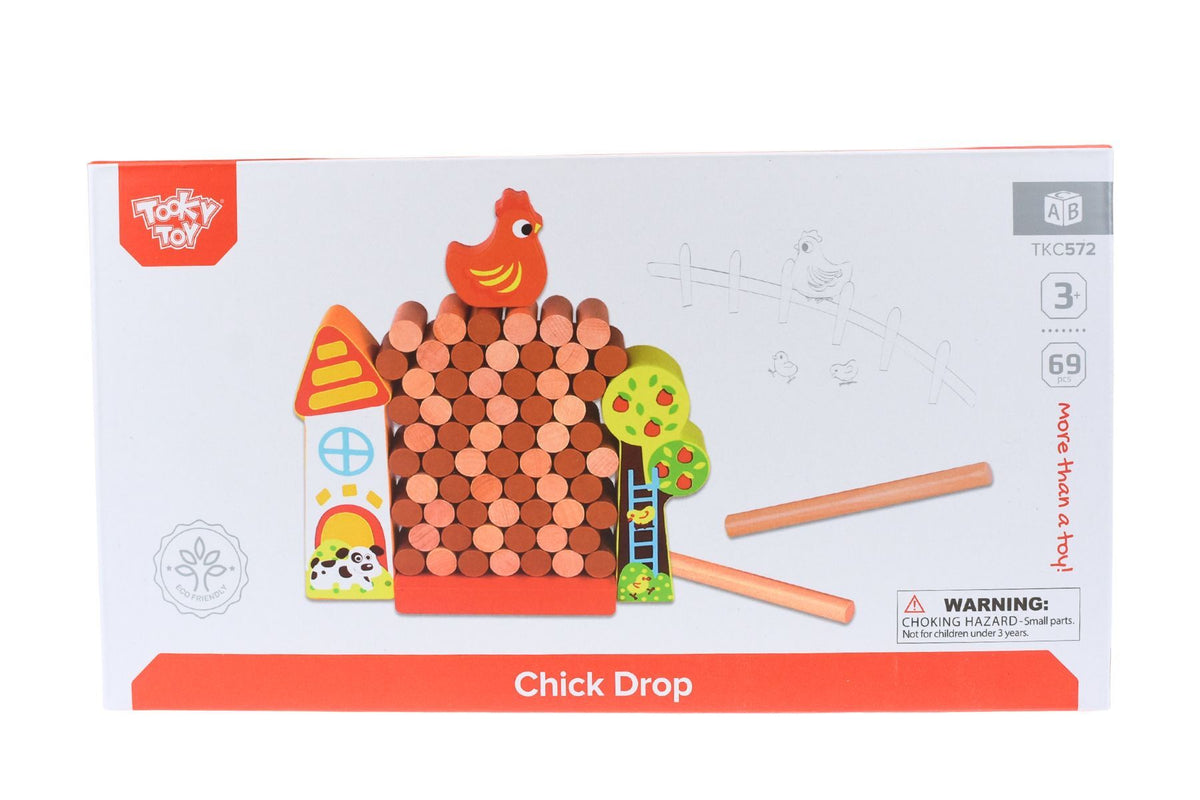 Juego de Equilibrio “Chick Drop” de Madera - Jenga | Moments Kids PTY