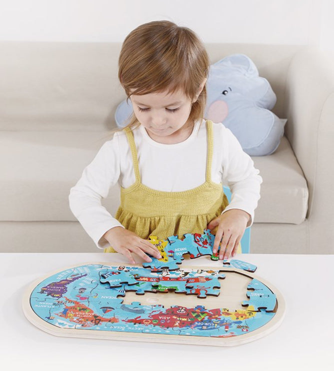 Rompecabezas Mapa del Mundo | Moments Kids PTY